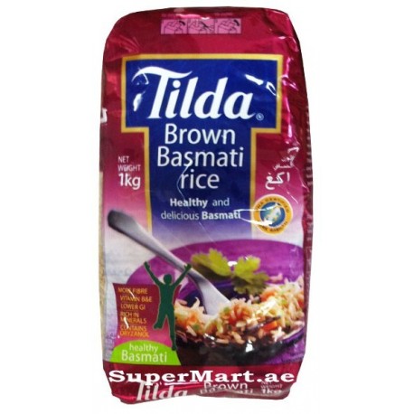 Tilda Brown Basmati Rice 1kg from SuperMart.ae